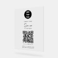 Scan Me To View Menu Order QR Code Acrylic Sign | Zazzle