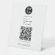 Scan Me To View Menu Order QR Code Pedestal Sign | Zazzle