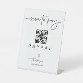 Scan Pay QR Code Sign Wedding Bar Valet Business | Zazzle