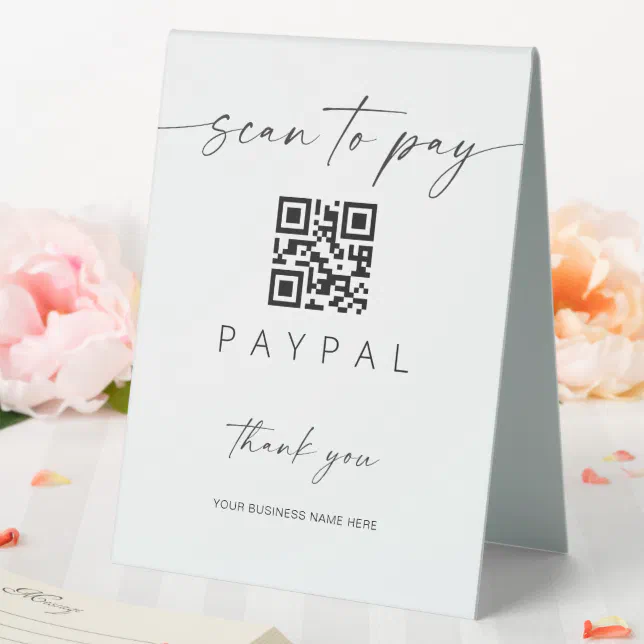 Scan Payment QR Code Sign Mobile Checkout Business | Zazzle