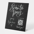 Scan QR Code Sign Wedding Bar Valet Business G400 | Zazzle