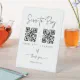 Scan QR Code Sign Wedding Bar Valet Business G400 | Zazzle