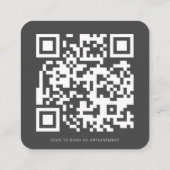 Scan to Book an Appointment QR Code Agate Square Business Card | Zazzle