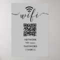 Scan to Connect Wifi Network QR Code Minimalist Poster | Zazzle