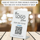 Scan to Pay Venmo QR Code Logo Pedestal Sign | Zazzle