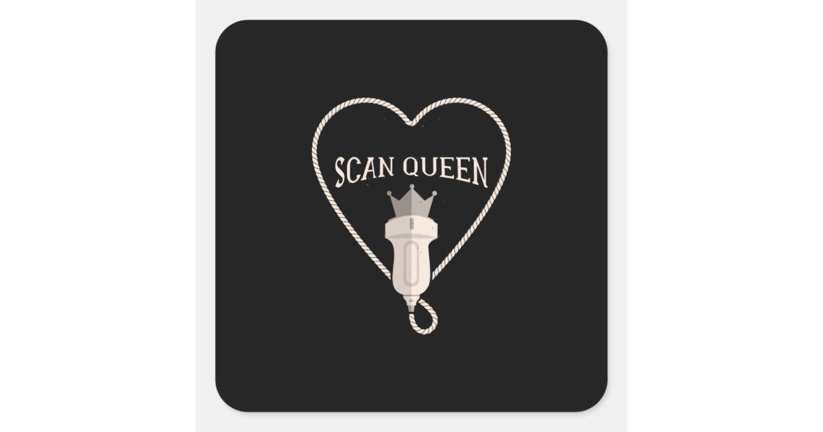 Scan Ultrasound Square Sticker | Zazzle