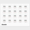 Scandi Trees Merry Christmas Holiday Square Sticker | Zazzle
