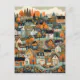 Scandi Village At Fall Time Art Postcard | Zazzle