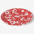 Scandinavian Christmas pattern Paper Plates | Zazzle