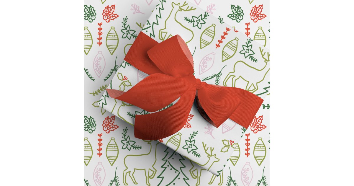 Scandinavian Christmas Wrapping Paper | Zazzle