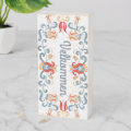 Scandinavian Folk Art Velkommen Wood Welcome Sign | Zazzle