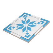 Scandinavian Light Blue Geometric Pattern Tiles | Zazzle