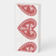 Scandinavian Modern Red Heart Wooden Box Sign | Zazzle