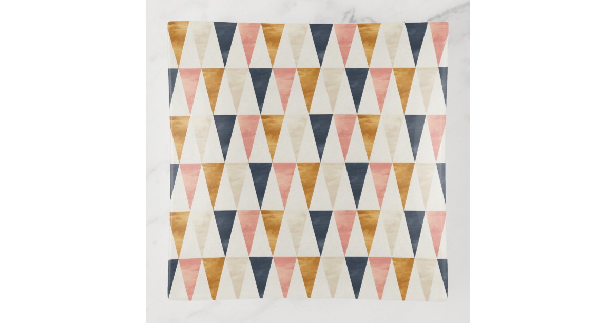 Scandinavian Navy Flag Pattern Trinket Tray | Zazzle