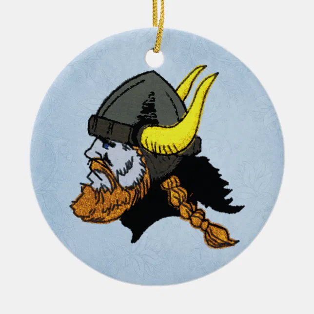 Scandinavian Norwegian Swedish Viking Ceramic Ornament | Zazzle
