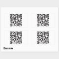 Scannable QR Bar code Rectangular Sticker | Zazzle