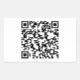 Scannable QR Bar code Rectangular Sticker | Zazzle