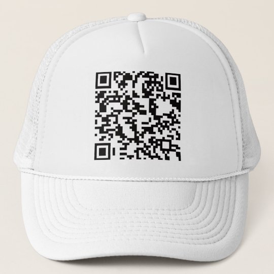 Scannable QR Bar code Trucker Hat | Zazzle.com