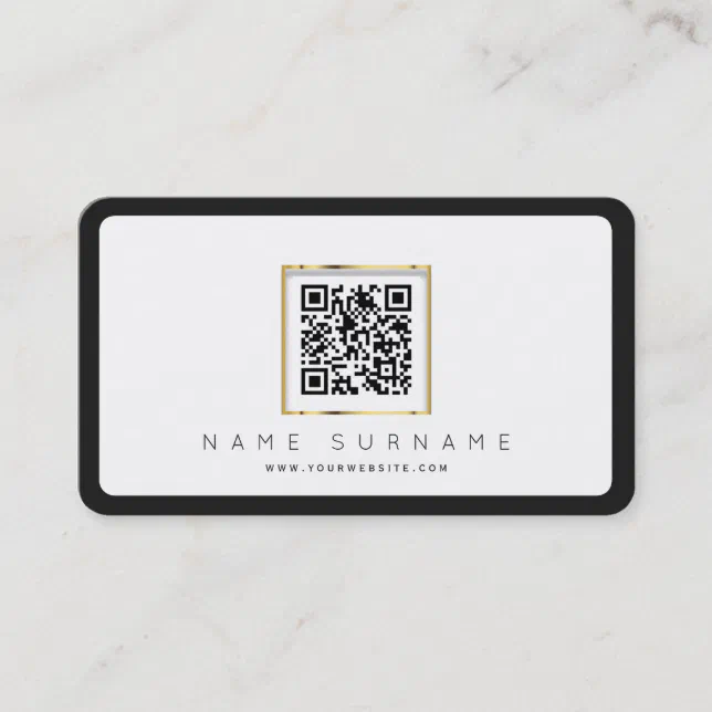 Scannable QR code professional or personal Business Card | Zazzle