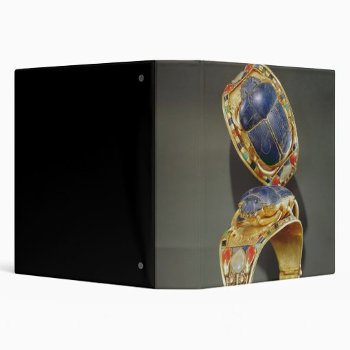 Scarab bracelet, from the Tomb of Tutankhamun Binder | Zazzle