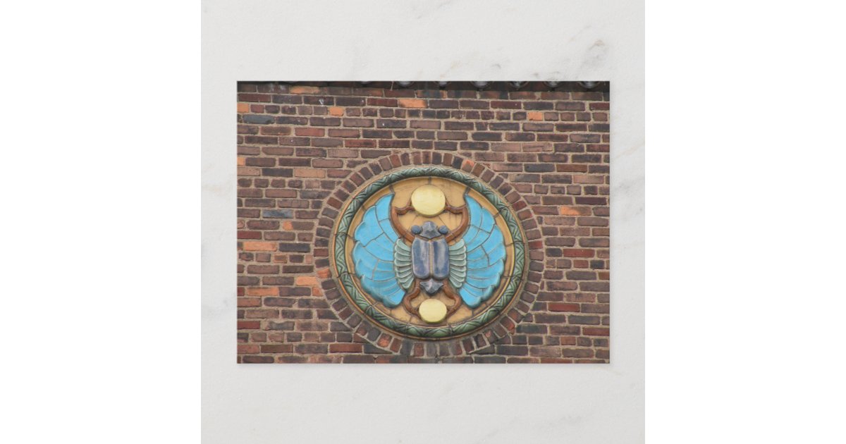 Scarab tile Detroit Michigan Postcard | Zazzle