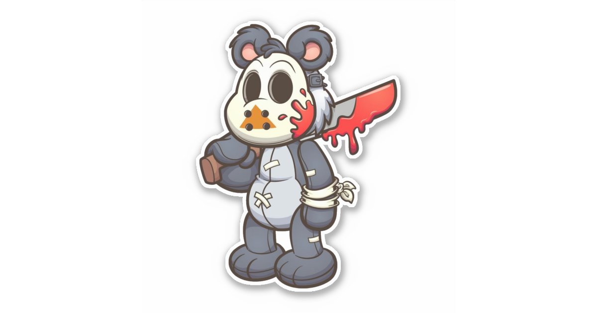 Scare Bear - Jason? Sticker | Zazzle