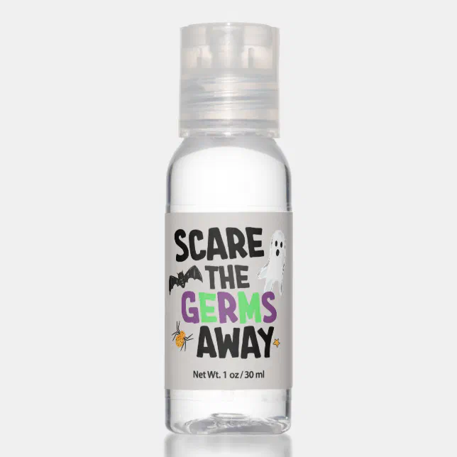 Scare the Germs Away Halloween Hand Sanitizer | Zazzle
