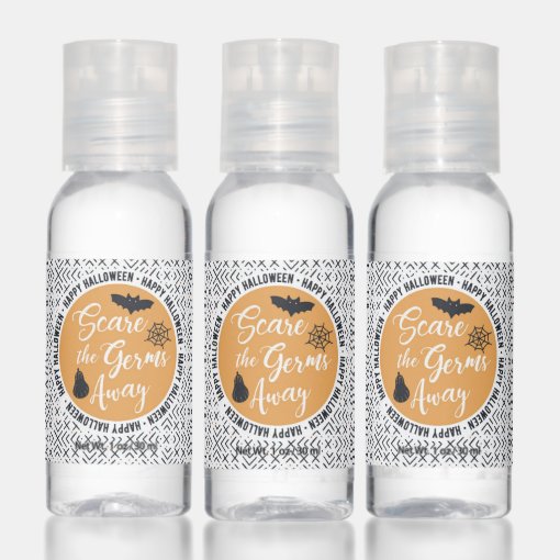 Scare the Germs Away Halloween Hand Sanitizer | Zazzle