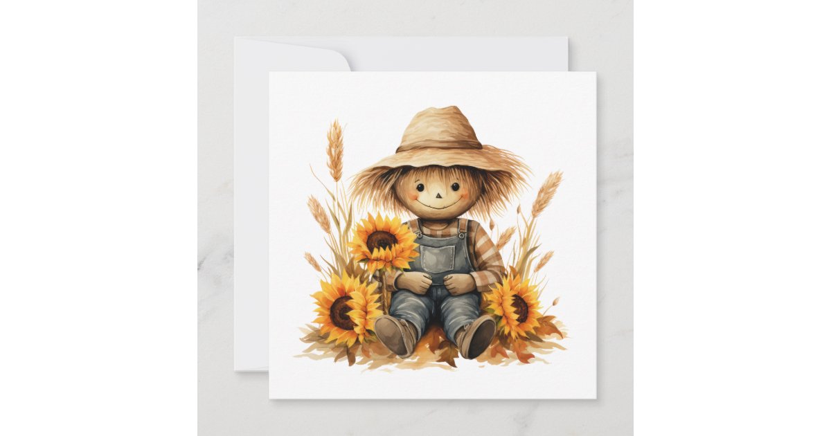 Scarecrow invitation | Zazzle