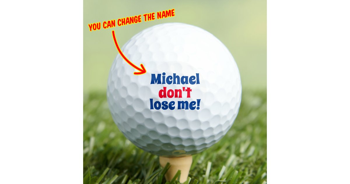 Scared Ball, Funny Custom Personalized Golf Balls | Zazzle