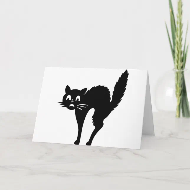Scaredy cat birthday card | Zazzle