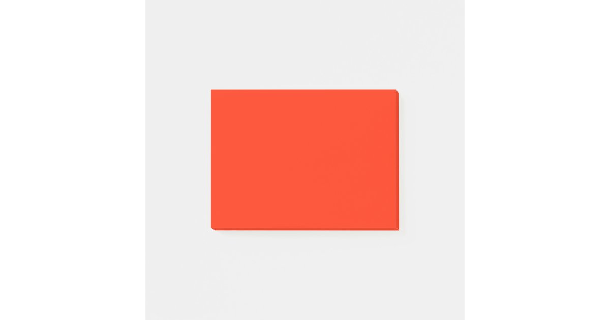 Scarlet Red Color Background Bright Red Light Fire Post-it Notes | Zazzle