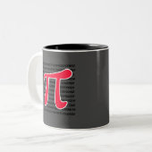 Scarlet Red Pi Symbol Two-Tone Coffee Mug | Zazzle