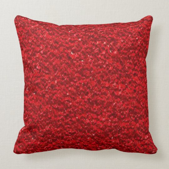 Scarlet Red Texture Throw Pillow | Zazzle.com