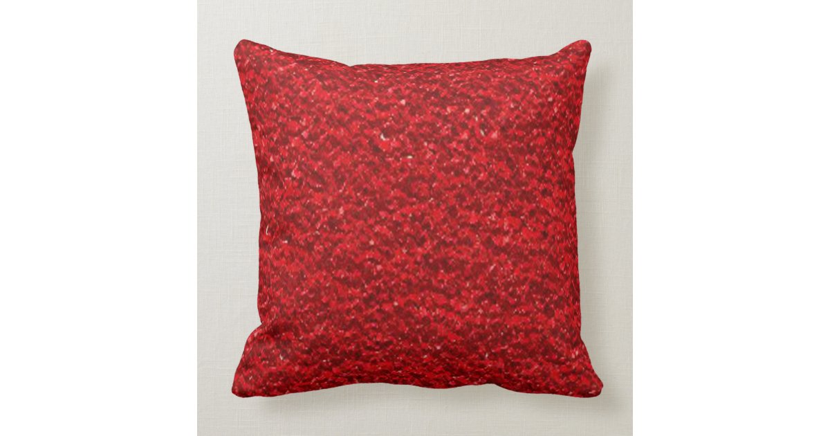 Scarlet Red Texture Throw Pillow | Zazzle.com