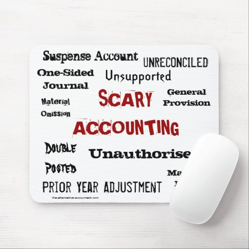 Scary Accounting Accountant Halloween Funny Mouse Pad | Zazzle