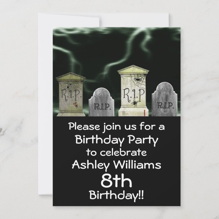 Scary Birthday Party Invitation | Zazzle