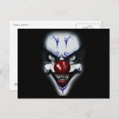 Scary Clown Postcard | Zazzle