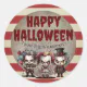 Scary Clowns Creepy Halloween Carnival Classic Round Sticker | Zazzle