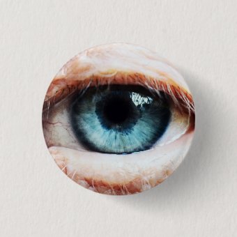 Scary Eyeball & Halloween Blue Eye /spooky zombie Button | Zazzle