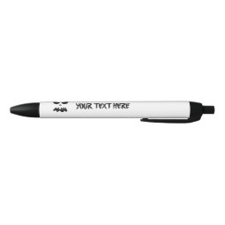 Scary ghost skull face custom Halloween party pens | Zazzle