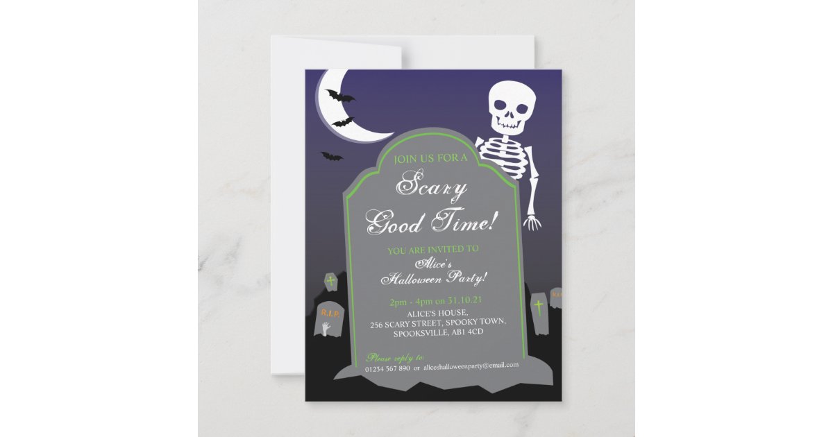 Scary Good Time Halloween Party Invite | Zazzle