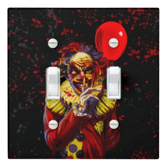 Scary Halloween Clown Horror Movie Light Switch Cover | Zazzle