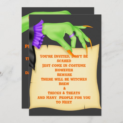Scary HALLOWEEN PARTY INVITATIONS Scary & Cute | Zazzle