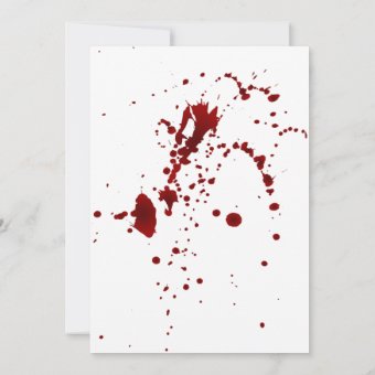 Scary Modern Bloody Halloween Costume Party White Invitation | Zazzle