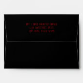 Scary Red Goth Skull Halloween Envelope | Zazzle