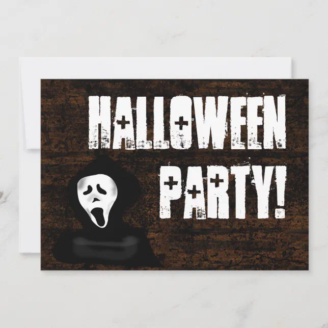 Scary Scream Halloween Party Invitation | Zazzle