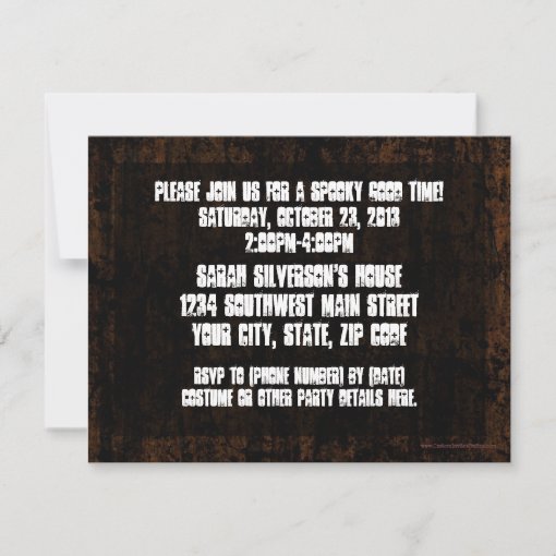 Scary Scream Halloween Party Invitations | Zazzle