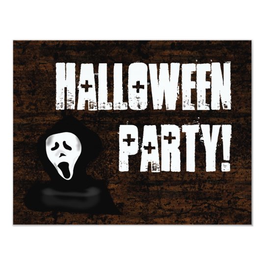 Scary Scream Halloween Party Invitations | Zazzle.com