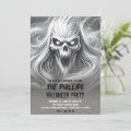 Scary Screaming Poltergeist Ghost Halloween Party Invitation | Zazzle